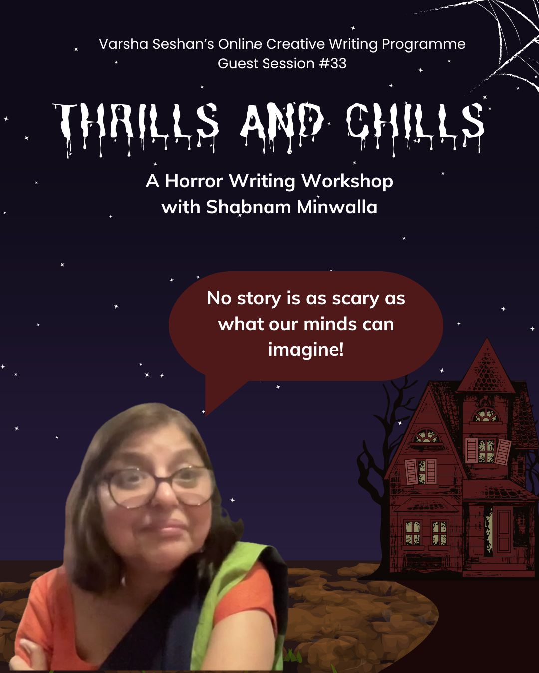 Thrills and Chills - A Horror Writing Workshop with Shabnam Minwalla ...